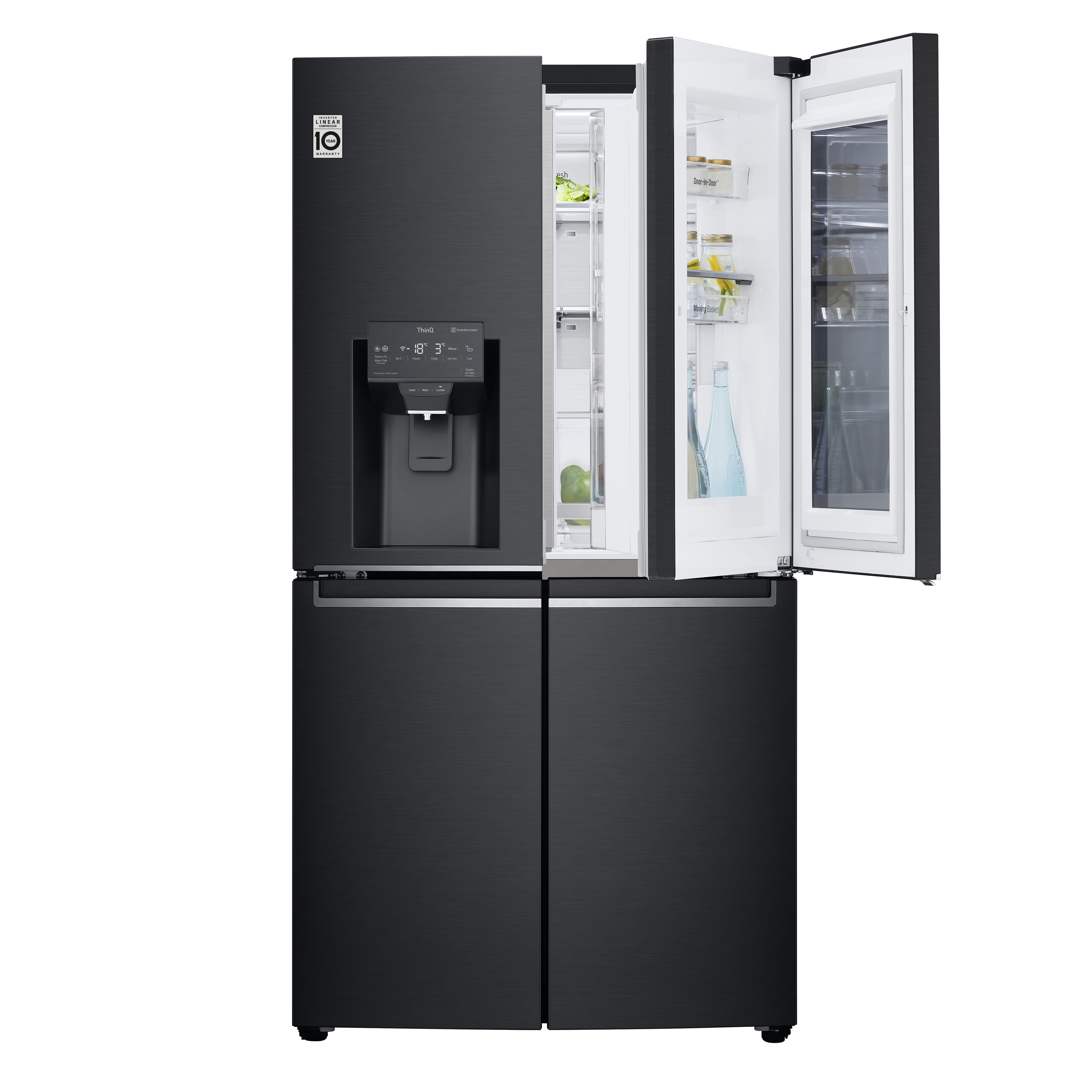 LG InstaView GMX945MC9F side-by-side refrigerator